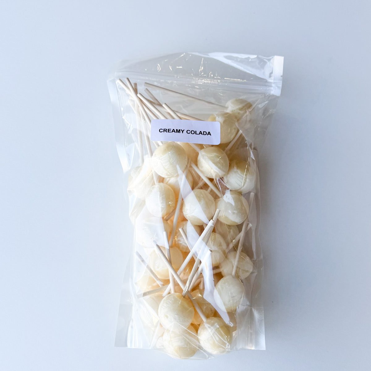 Large Lollies: Creamy Colada Lollipop Candy (Dye Free) – Candy Making Co.